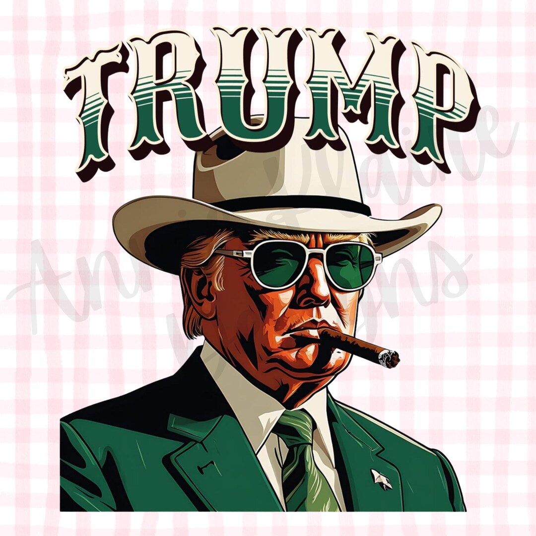 Cowboy Trump PNG, Trump Png, President Png, Cowboy Trump Png - Etsy