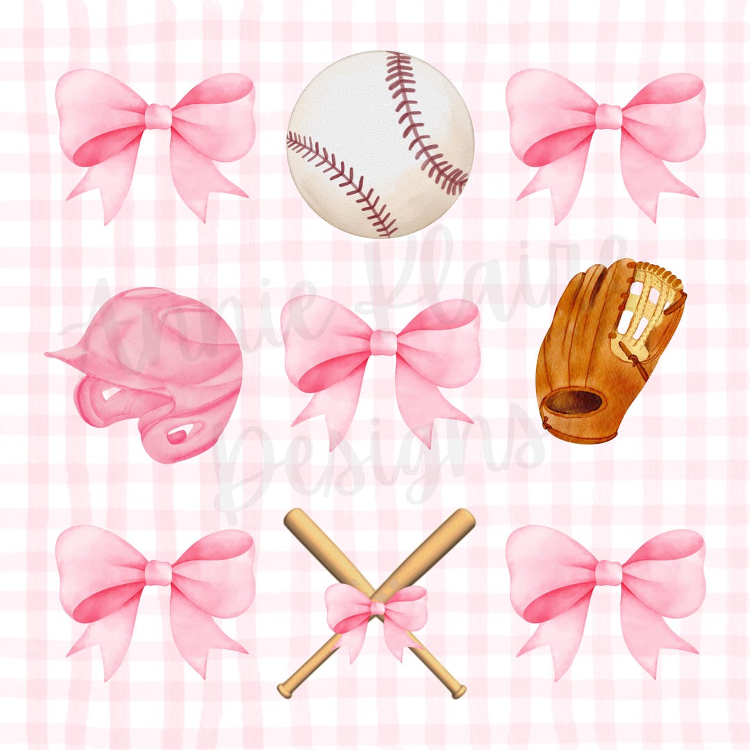 Baseball Png, Baseball Sister Png, Coquette Baseball, Girly Baseball ...
