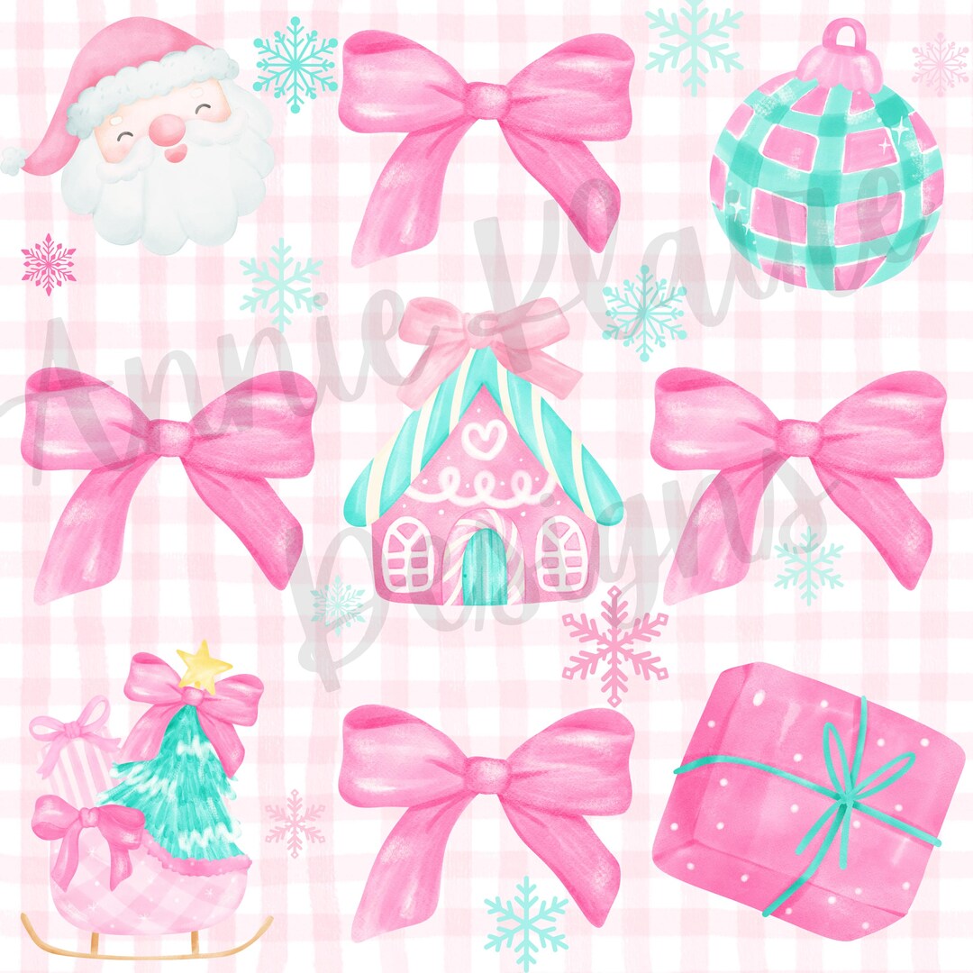 Coquette Candy Christmas PNG - Etsy