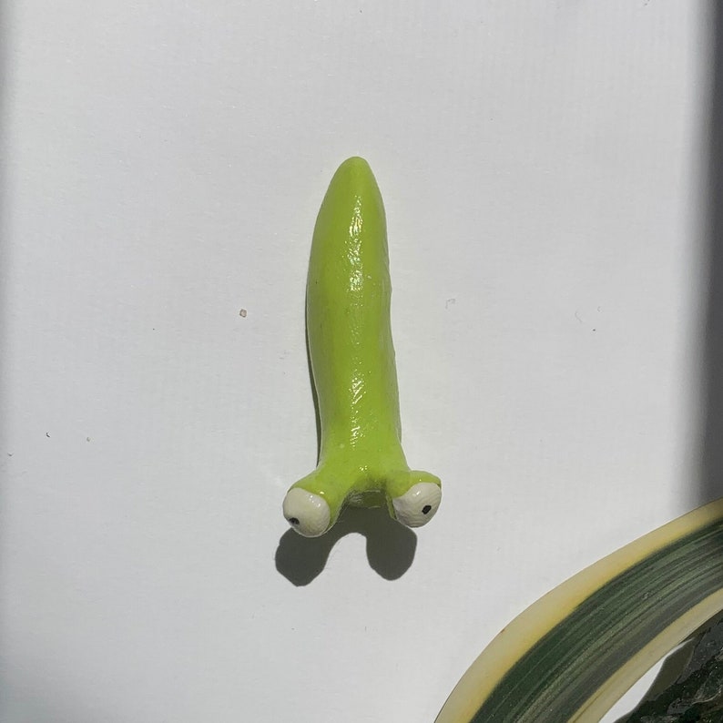 Miniature Ceramic Slug, Fairy Garden Accessory, Tiny Creatures for ...