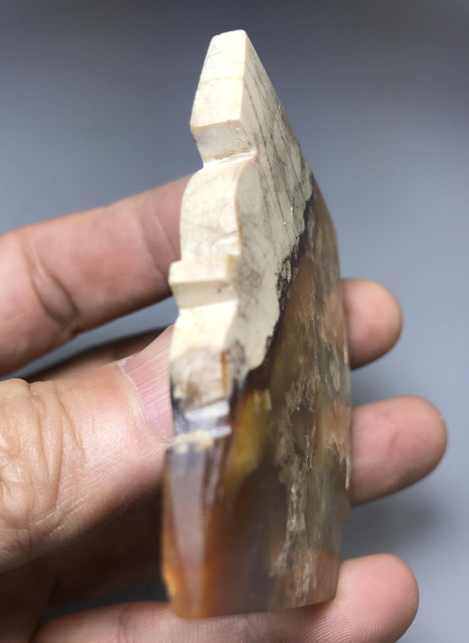 Rare and Unusual Neolithic Period 'liangzhu Culture' Hat-form Jade ...