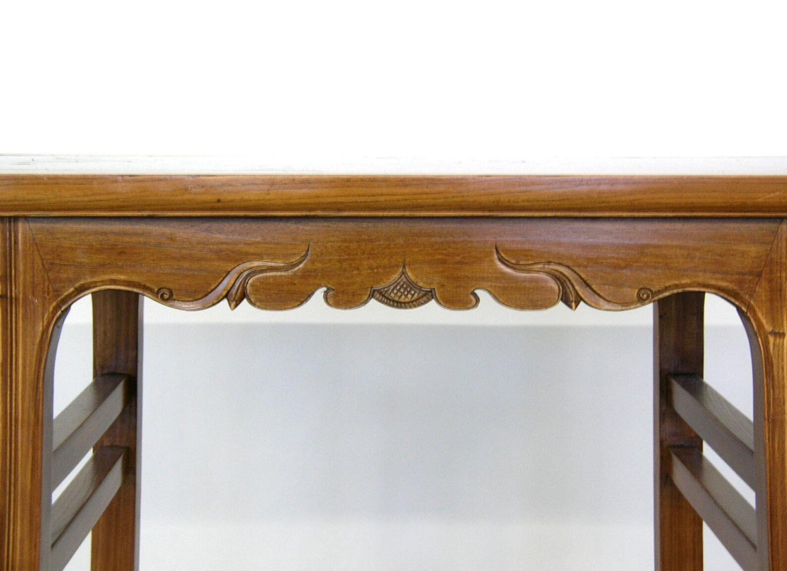 Ming-style Vintage Chinese Side Table With Sword-style Legs and Pudding ...