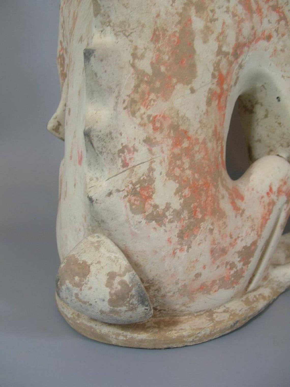 Extremely Rare Set of Two Large Tang Dynasty Terra Cotta Earth Spirits ...