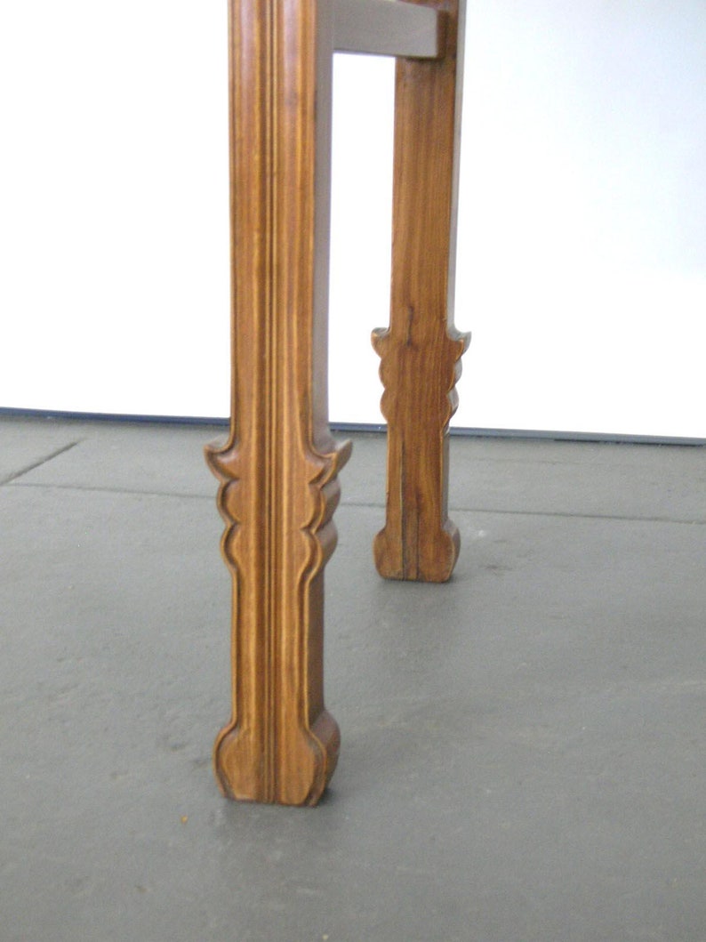 Ming-style Vintage Chinese Side Table With Sword-style Legs and Pudding ...