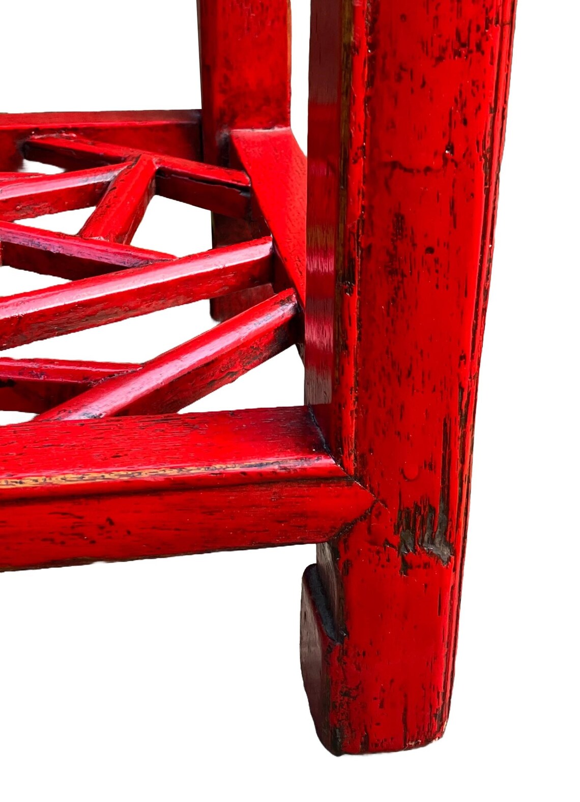 Antique Chinese Country-style Red Lacquer Tea Stand Night - Etsy