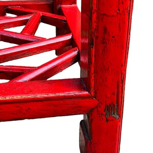 Antique Chinese Country-style Red Lacquer Tea Stand Night - Etsy