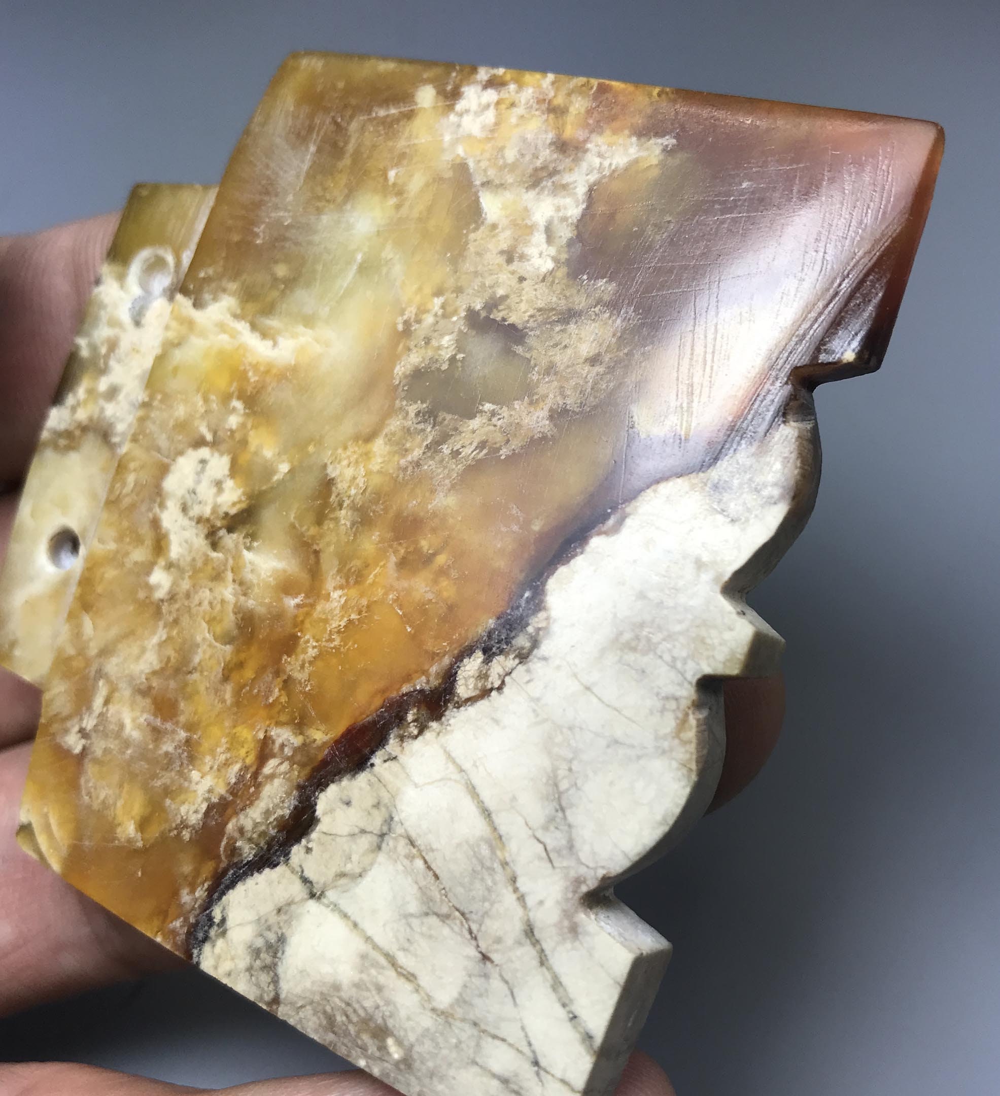 Rare and Unusual Neolithic Period 'liangzhu Culture' Hat-form Jade ...