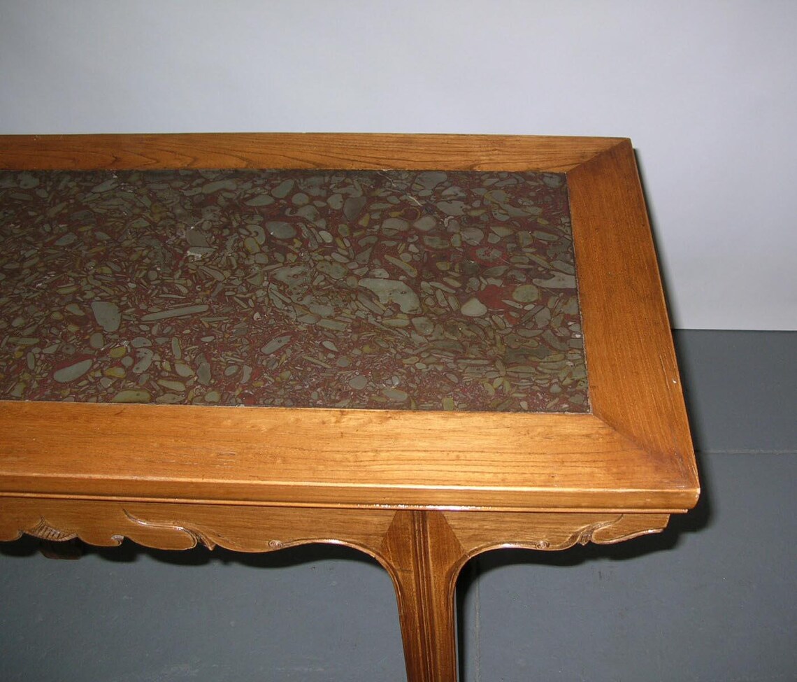 Ming-style Vintage Chinese Side Table With Sword-style Legs and Pudding ...