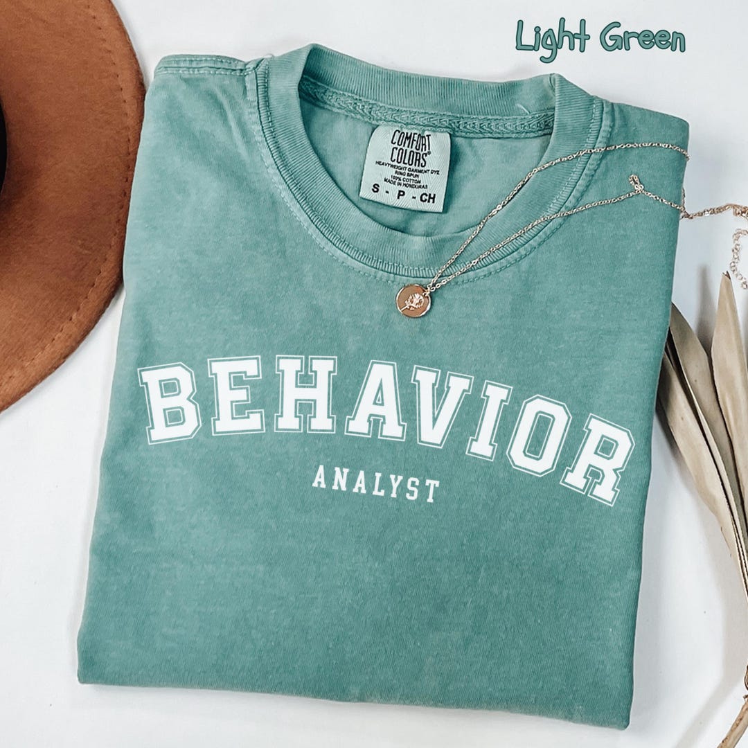 Comfort Colors Behavior Analyst Shirt Gift for BCBA, ABA Therapist ...