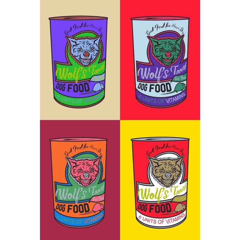 Once Upon a Time in Hollywood / Andy Warhol Inspired Wolfs - Etsy