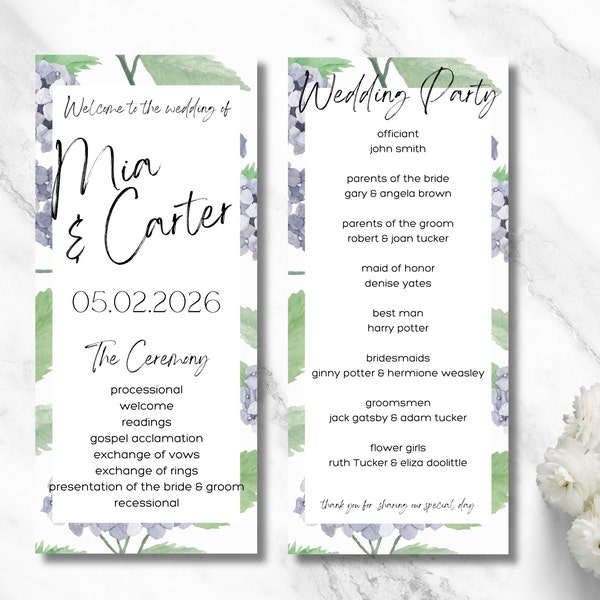 Hydrangea Program - Etsy