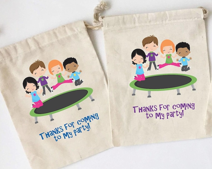 Fun Bounce House Jump Play Birthday Party Treat Favor Gift Bags Mini ...