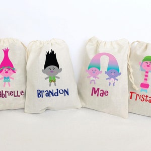 Trolls Favor Bags Trolls Party Favors Personalized Party Bags Goodie ...