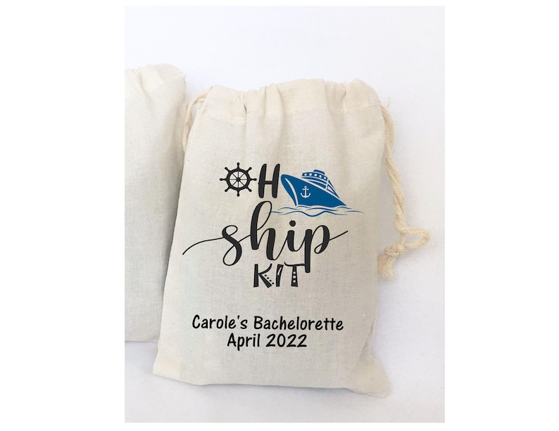 Oh Ship Kit Cruise Favor Bags: Ocean Cruise Vacation, Nautical Party ...