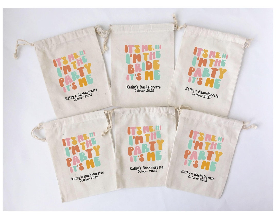 SET OF 5 BAGS - Swift Party Favor Bags It's Me Hi I'm the Party It's Me ...