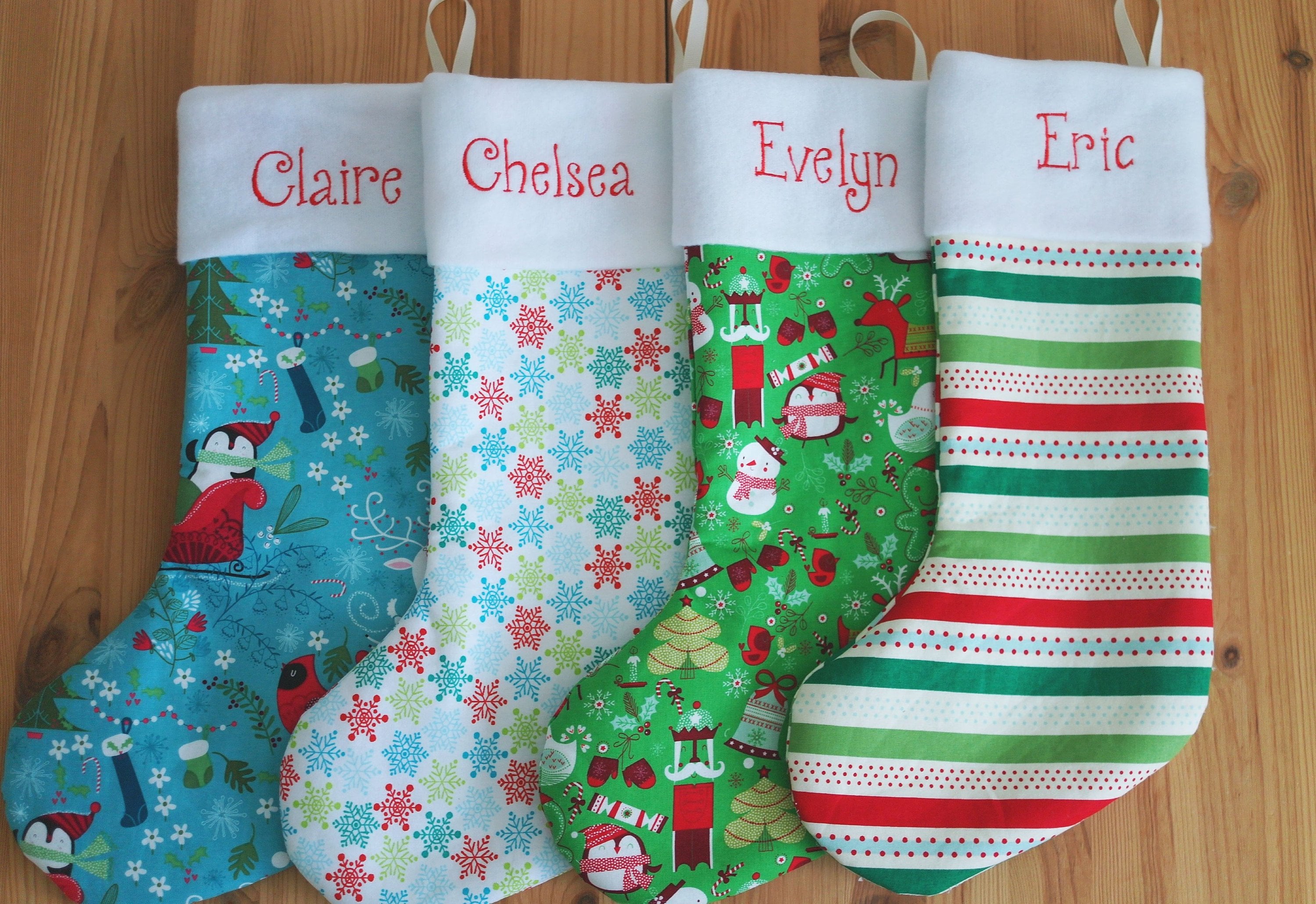 Personalized Christmas Stockings / Name Stockings / Holiday | Etsy