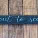 Out to Sea Sign, Nautical Wall Decor, Custom Wood Sign, Rustic Beach ...