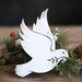 Personalized Dove Ornament, Custom Christmas Ornament, Hand Painted ...