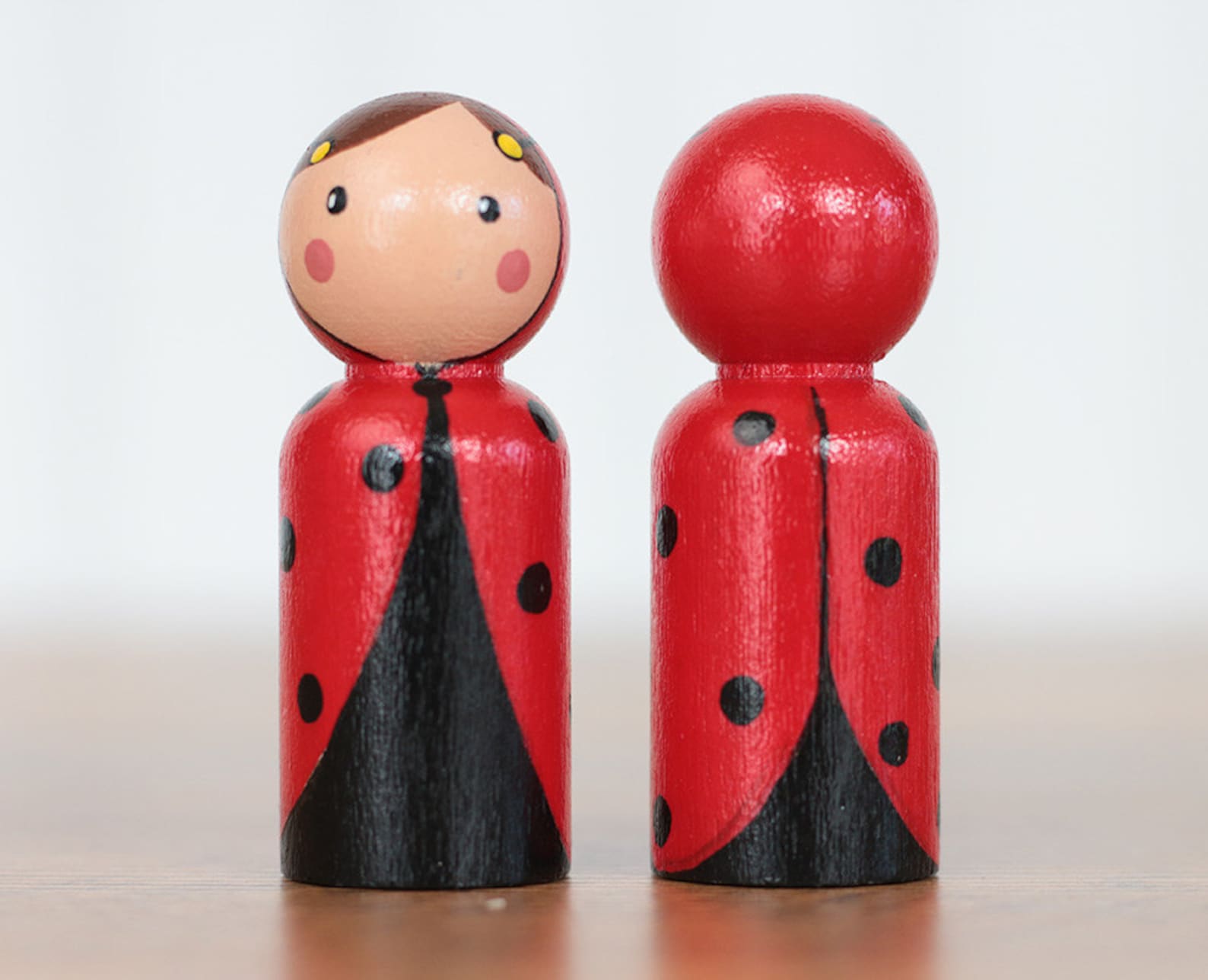 Ladybug Peg Doll Custom Peg Doll Ladybug Ornament Ladybug | Etsy