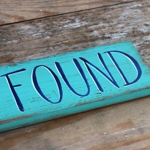 Paradise Found Wood Sign, Rustic Beach Wall Decor, Custom Hand Painted ...