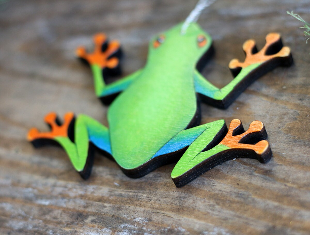 Personalized Frog Ornament Tree Frog Ornament Custom | Etsy