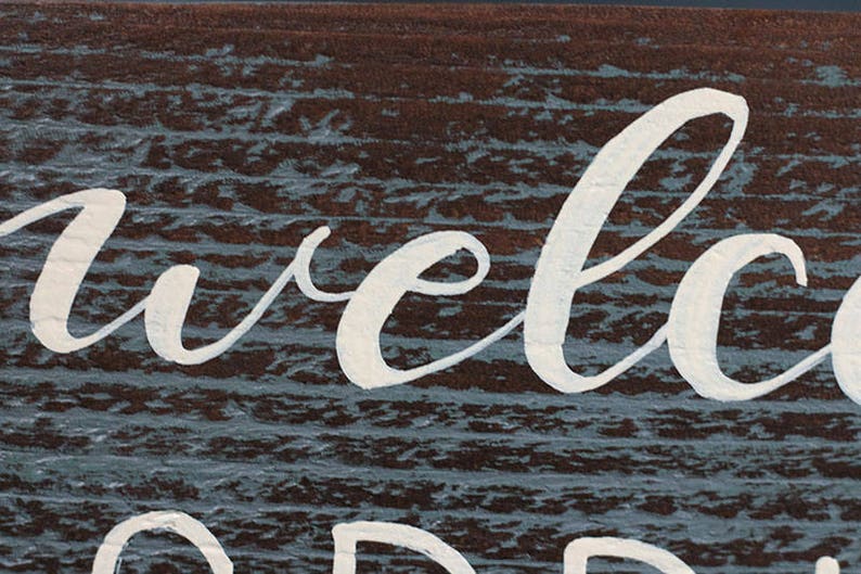 Custom Wood Sign Welcome Spring Sign Rustic Spring Wall | Etsy