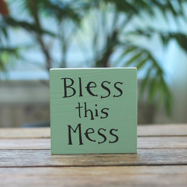 Bless This Mess Sign - Etsy