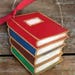 Personalized Stack of Books Ornament Custom Ornament for Teacher ...