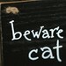 Beware of Cat Sign, Custom Wood Sign, Front Door Decor, Custom ...