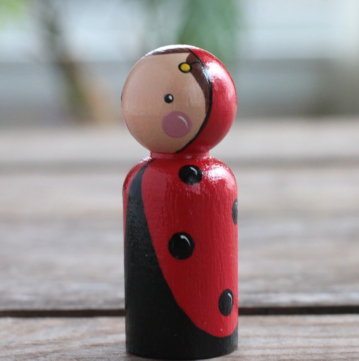 Ladybug Peg Doll Custom Peg Doll Ladybug Ornament Ladybug | Etsy
