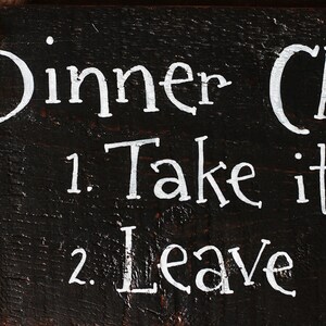 Dinner Choices Sign, Custom Hand Painted Sign, Funny Kitchen Wall Decor ...
