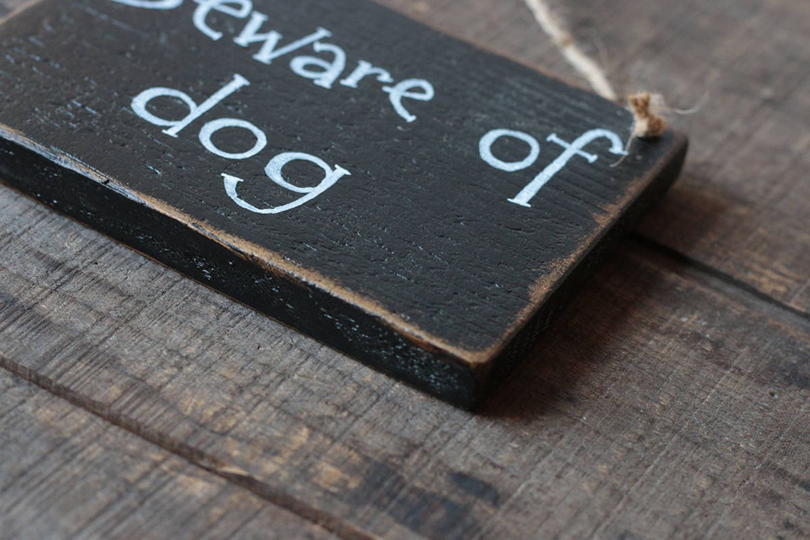 Beware of Dog Sign Custom Wood Sign Primitive Wood Sign - Etsy