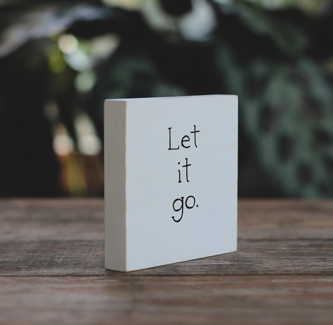 Custom Shelf Sitter Let it Go Sign Office Desk or Tiered | Etsy