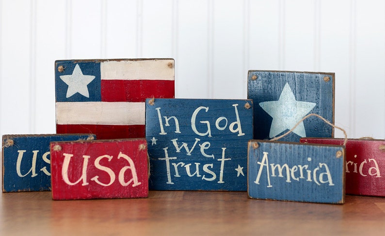 USA Sign Patriotic Ornament Patriotic Decor Small America | Etsy