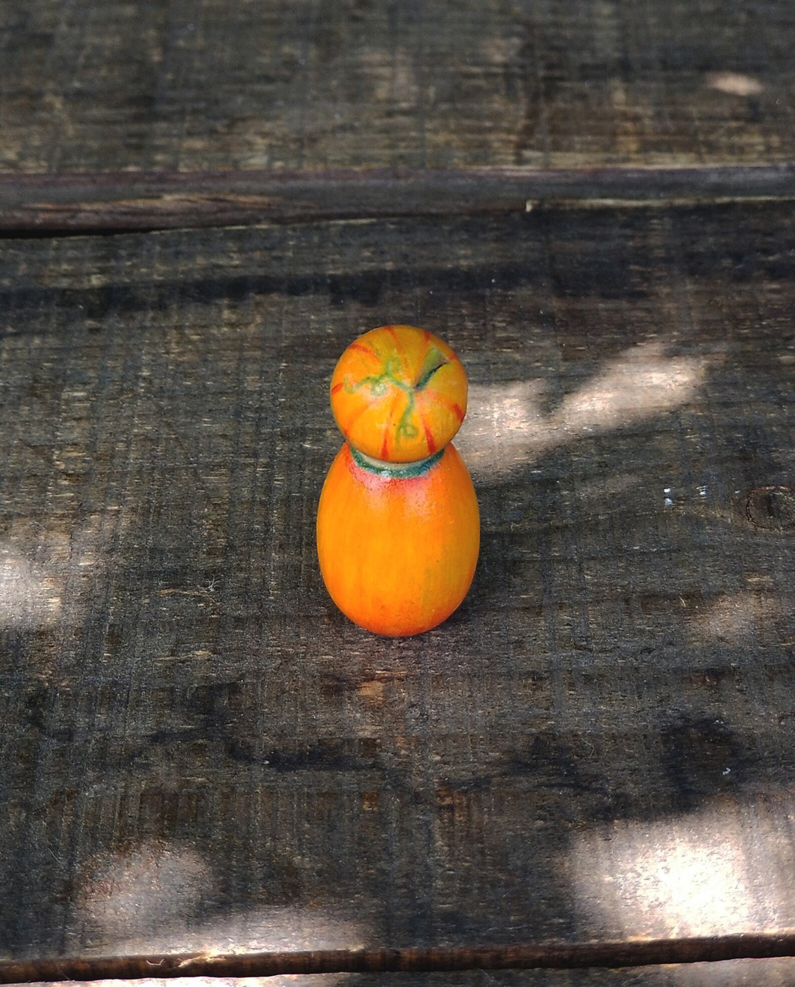 Pumpkin Baby Peg Doll, Halloween Peg Doll, Fall Shelf Sitter or ...