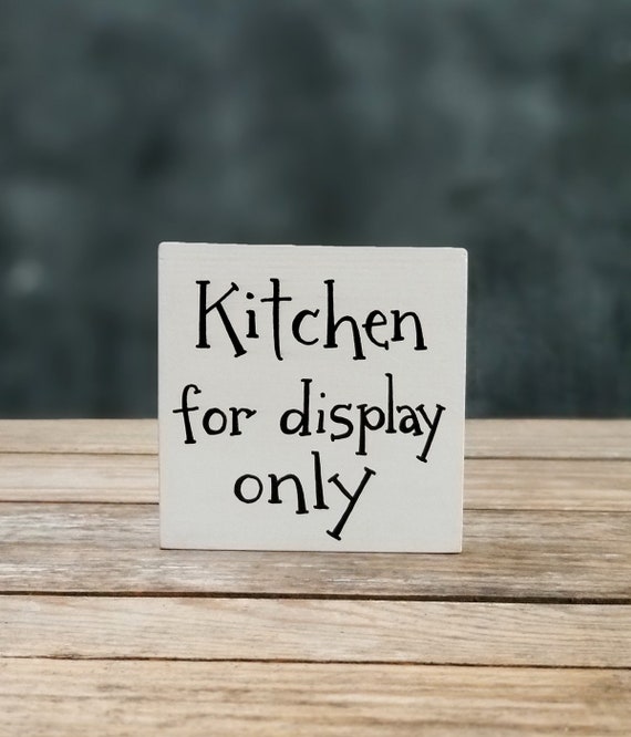 Custom Shelf Sitter Kitchen for Display Only Sign Country | Etsy