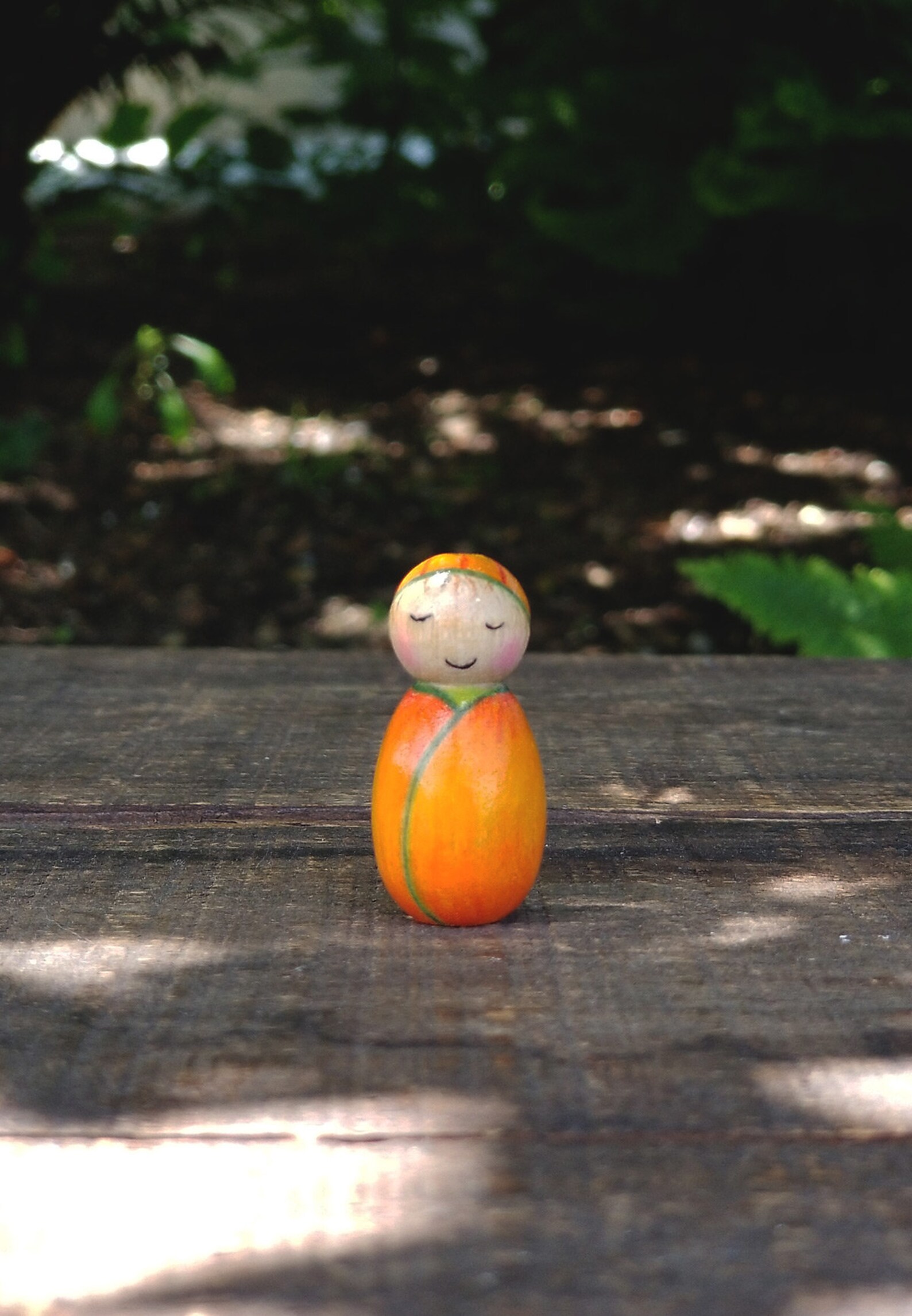 Pumpkin Baby Peg Doll, Halloween Peg Doll, Fall Shelf Sitter or ...