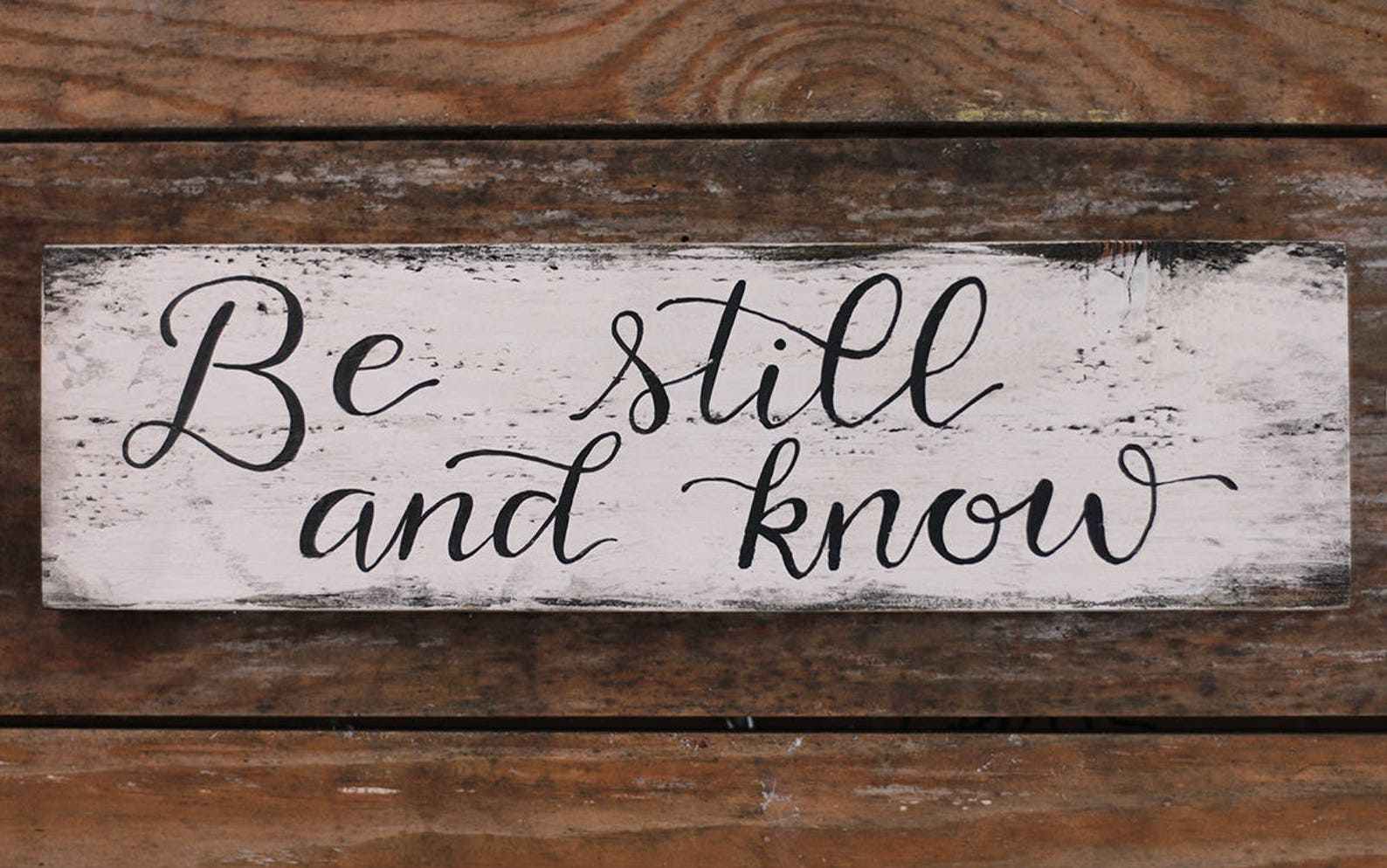 Be Still and Know Sign Bible Verse Decor Custom Wood Sign | Etsy