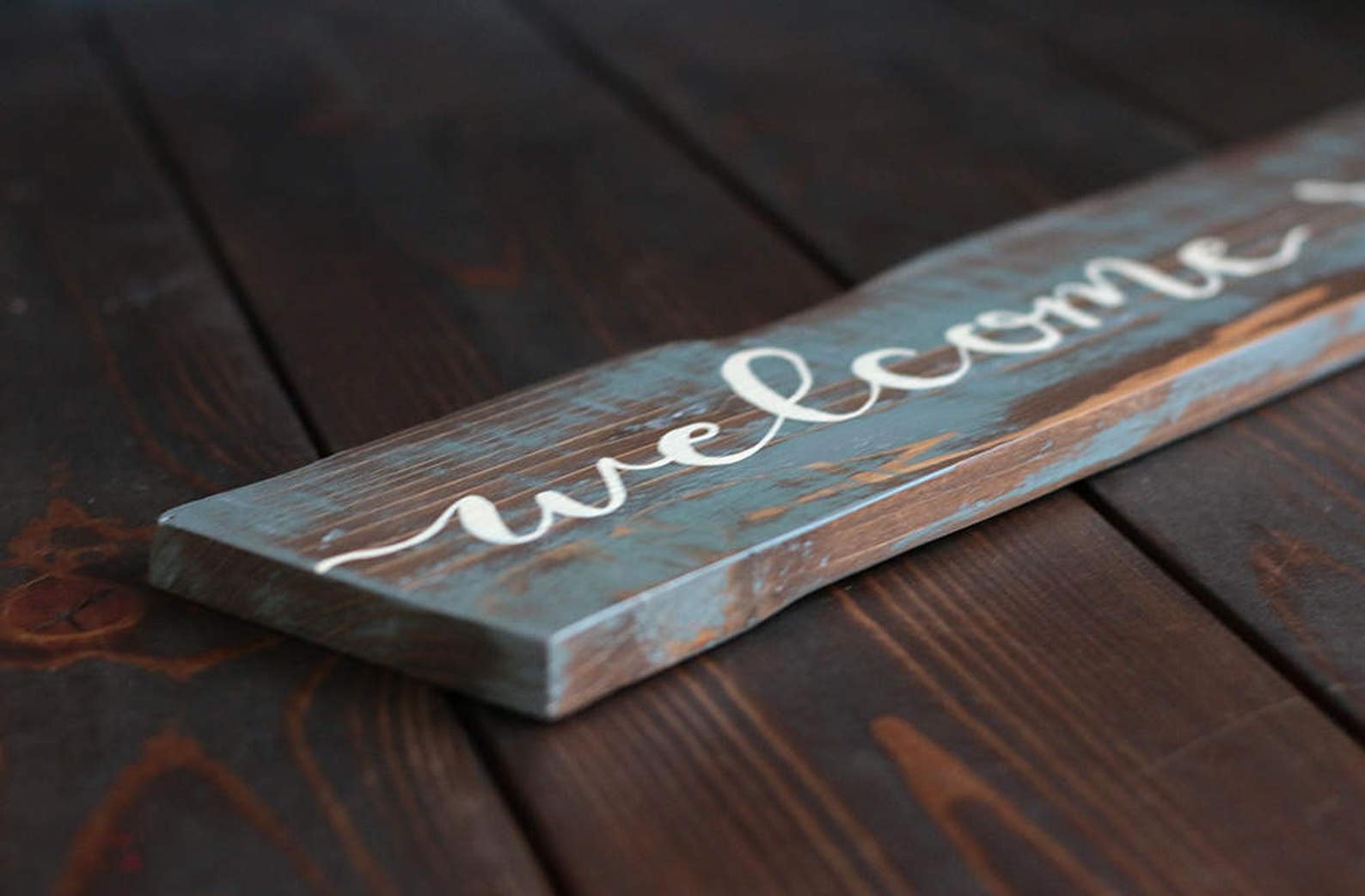 Welcome Spring Sign Custom Primitive Wood Sign Rustic Spring | Etsy