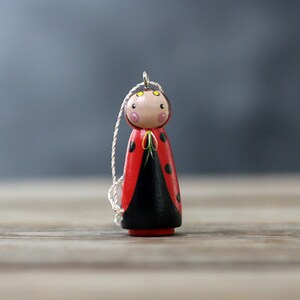 Ladybug Peg Doll, Custom Peg Doll, Ladybug Cake Topper, Ladybug Decor ...