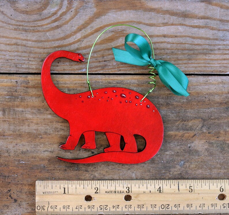 Personalized Brontosaurus Ornament Dinosaur Christmas | Etsy