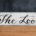 Rustic Bathroom Sign the Loo Hand-lettered Wooden Sign Powder Room ...