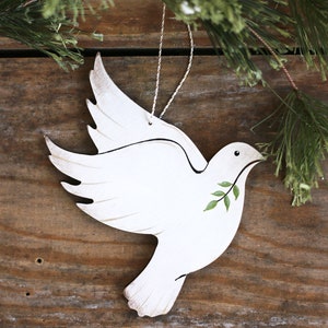 Personalized Dove Ornament, Custom Christmas Ornament, Hand Painted ...