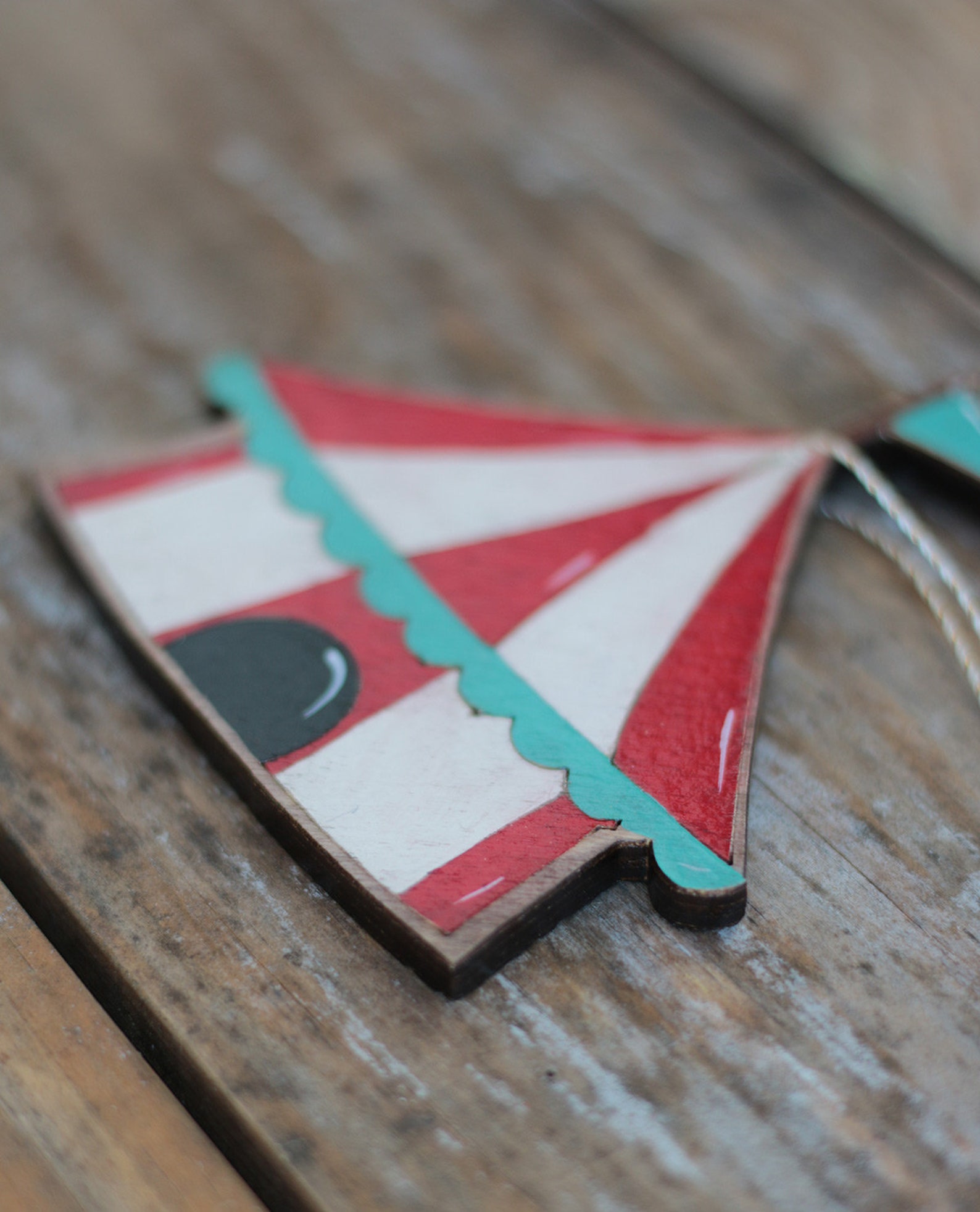 Personalized Circus Tent Ornament, Hand Painted Christmas Ornament ...