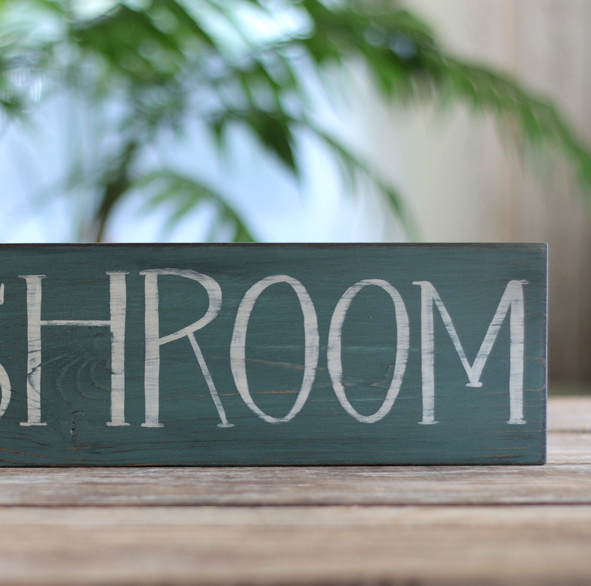 Primitive Bathroom Sign Washroom Wood Sign Hand Painted | Etsy