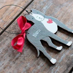 Personalized Pit Bull Lover Custom Hand Painted Pet Gift for Pit Bulls ...