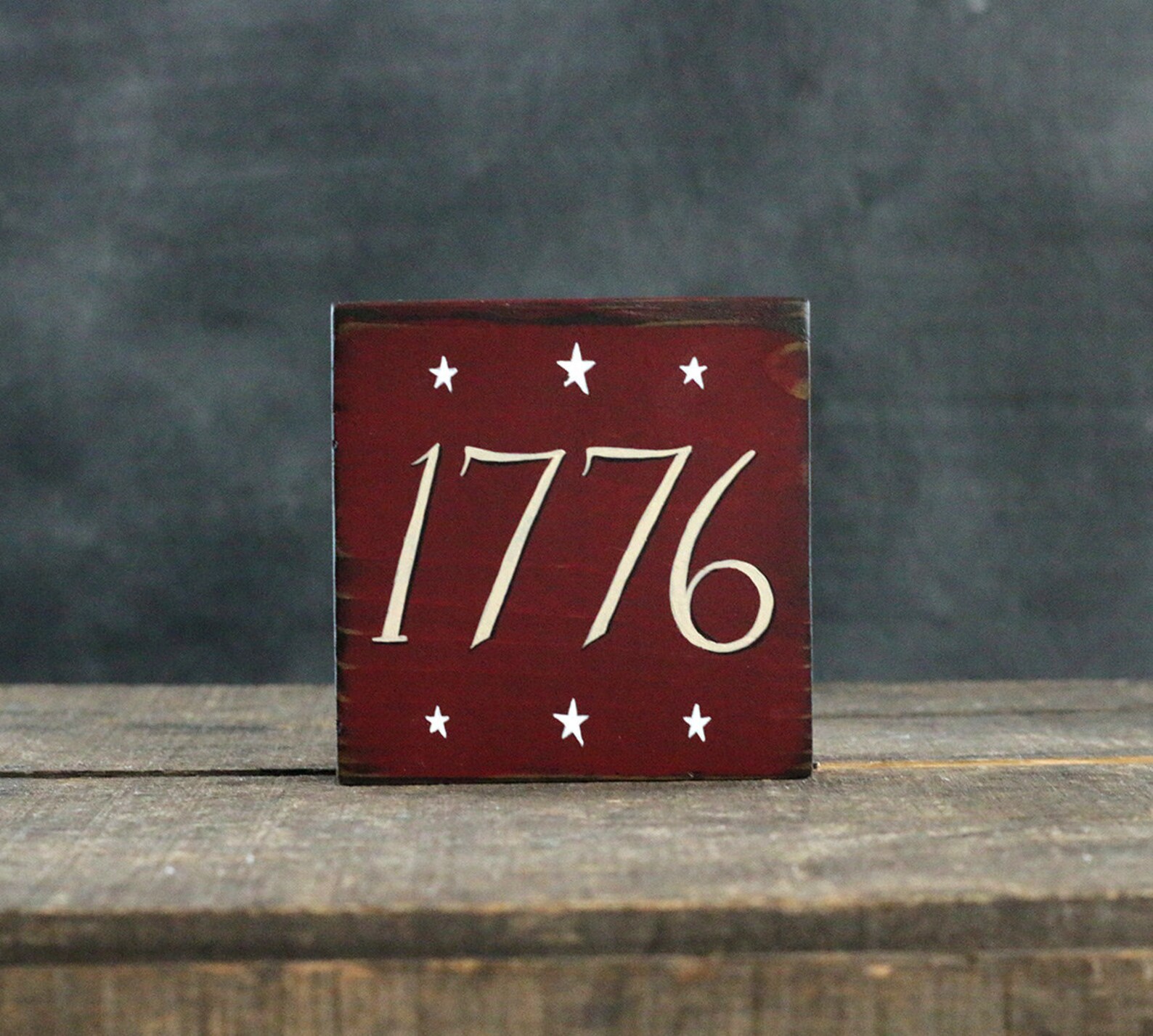 1776 Sign Primitive Patriotic Decor Hand Painted Wood Sign - Etsy