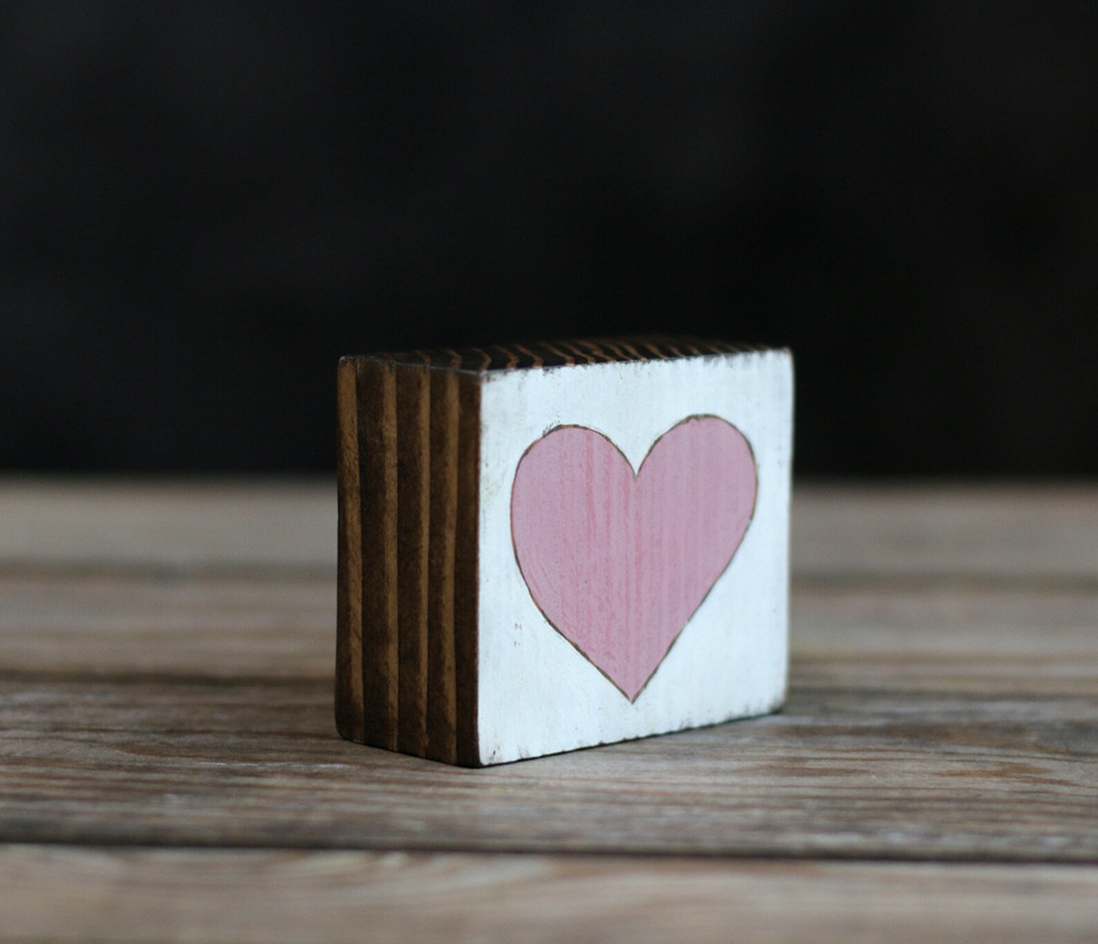 Pink Heart Shelf Sitter Valentine's Day Decor Tiered | Etsy