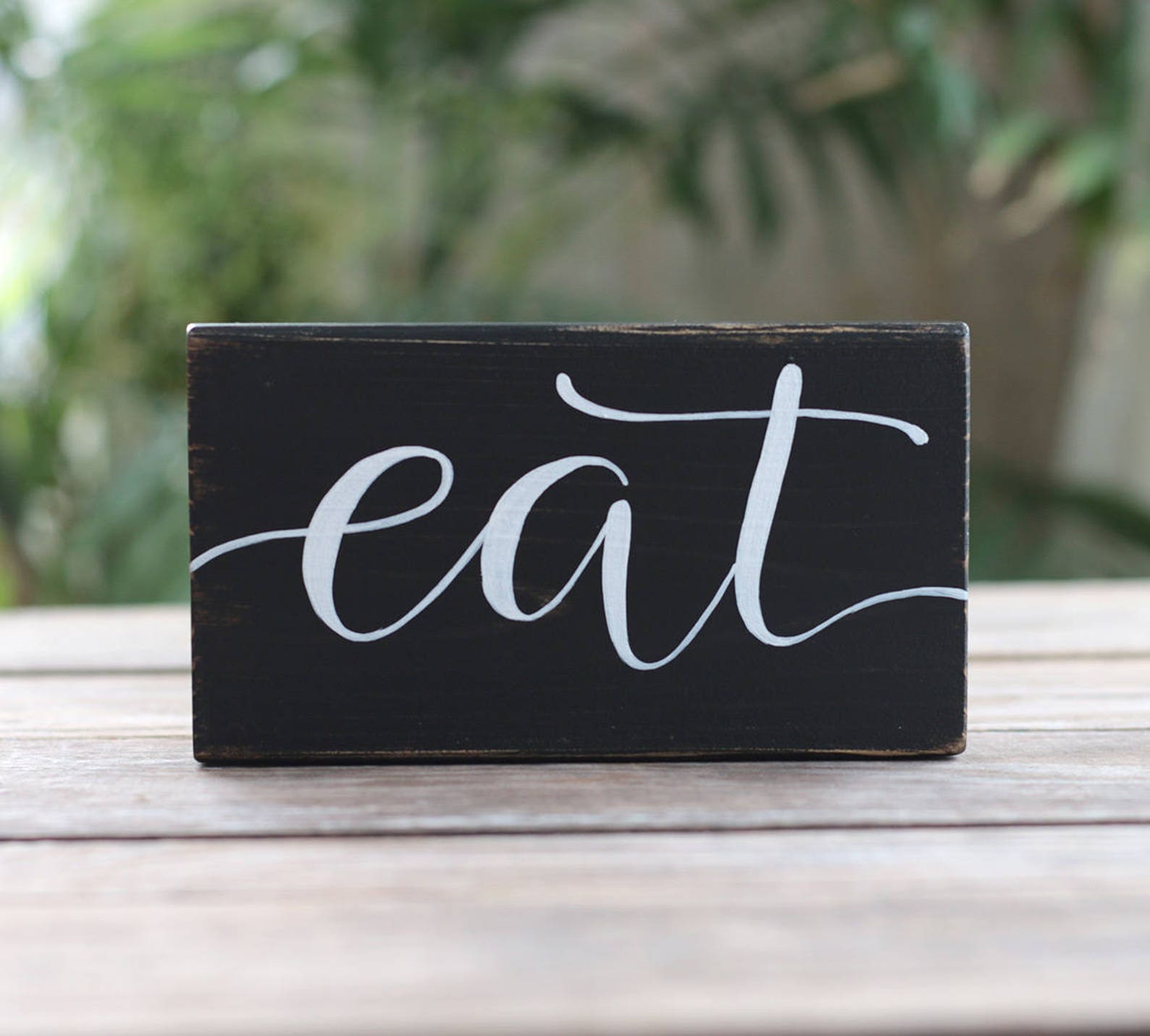 Eat Sign, Custom Hand Painted Wood Sign, Dining Room Decor, Farmhouse ...
