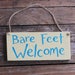 Coastal Wall Decor Bare Feet Welcome Sign Summer Decor - Etsy